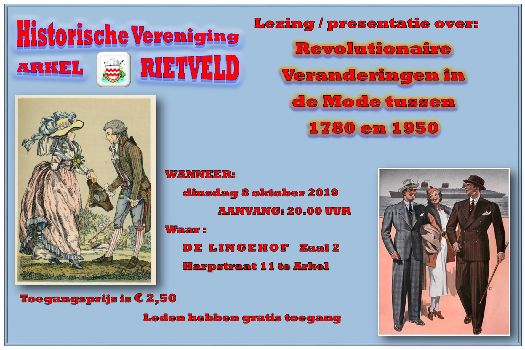 LEZING KOSTUUMGESCHIEDENIS - Je vindt alles op Arkel.nl